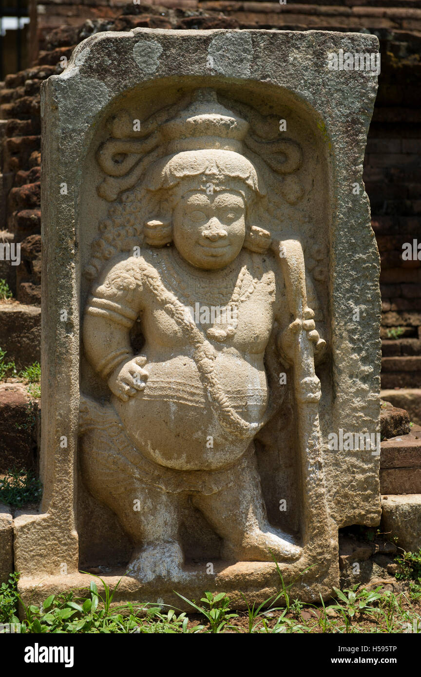 Bahirawa guard stone, The Royal Palace, Anuradhapura, Sri Lanka Stock ...