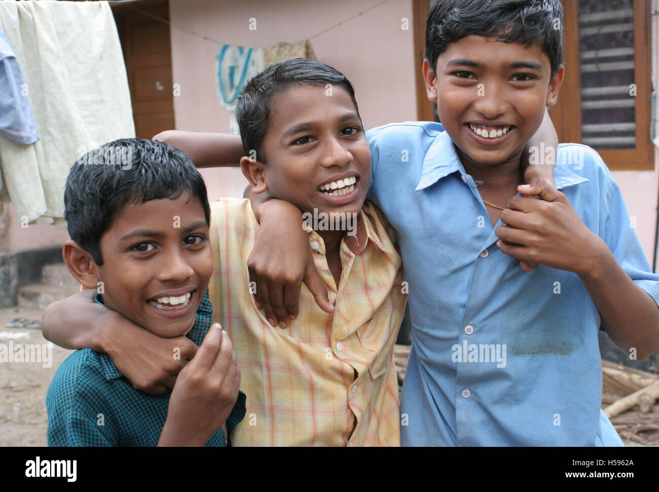 Indian School Children Smiling