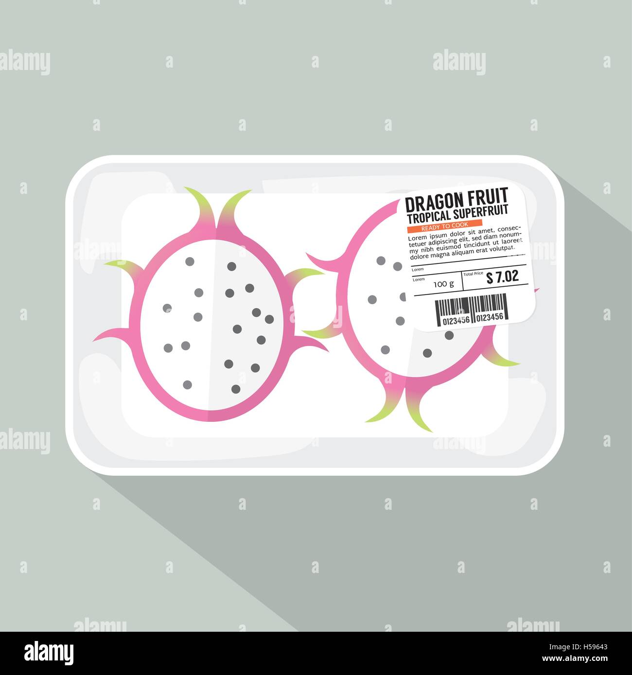 Dragon Fruit Part Pack Vector Illustration Stock Vector Image & Art - Alamy