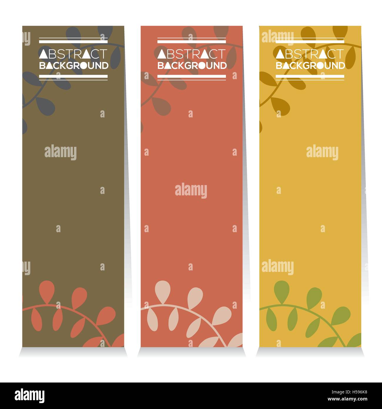 Three vertical leaves backdrop hi-res stock photography and images - Alamy