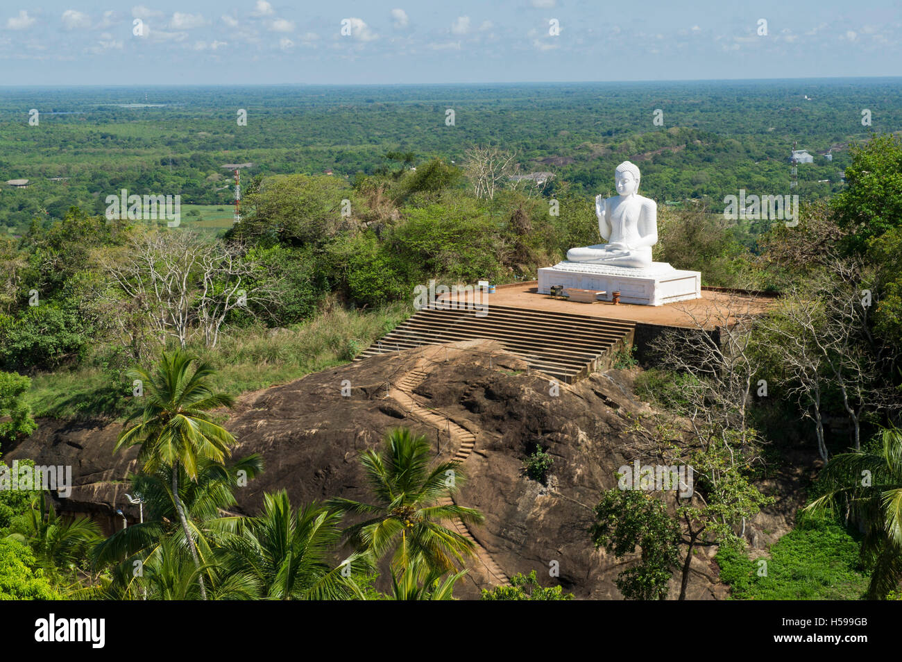 The great seated Buddha at Mihintale, Anuradhapura, Sri Lanka Stock ...