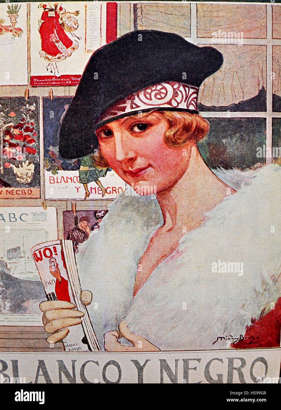 old magazine, 20s of the twentieth century, called Black and White ...