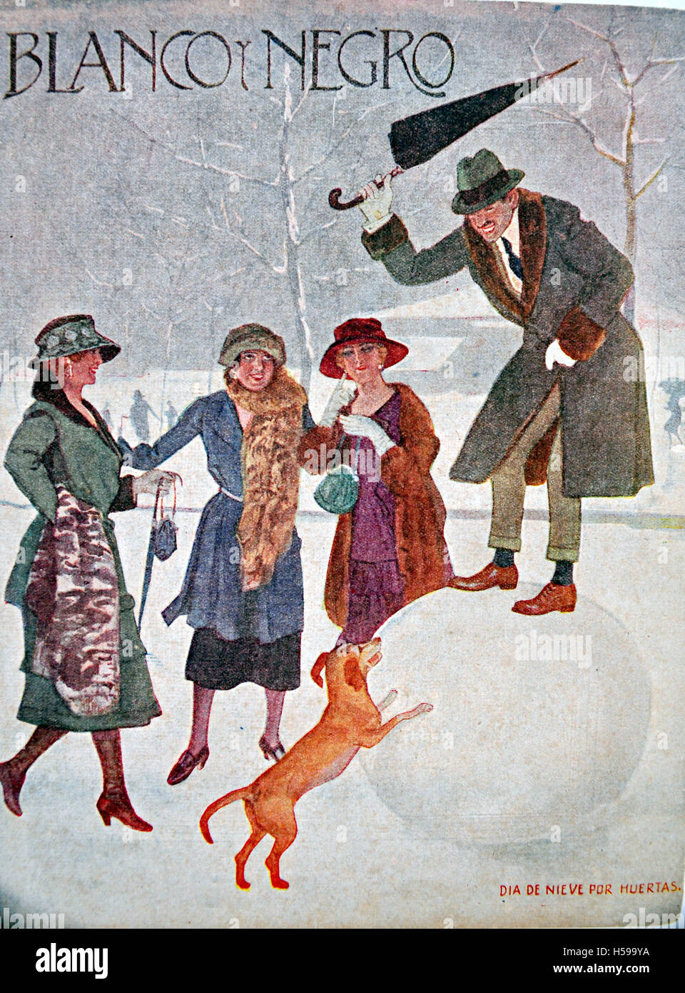 old magazine, 20s of the twentieth century, called Black and White ...