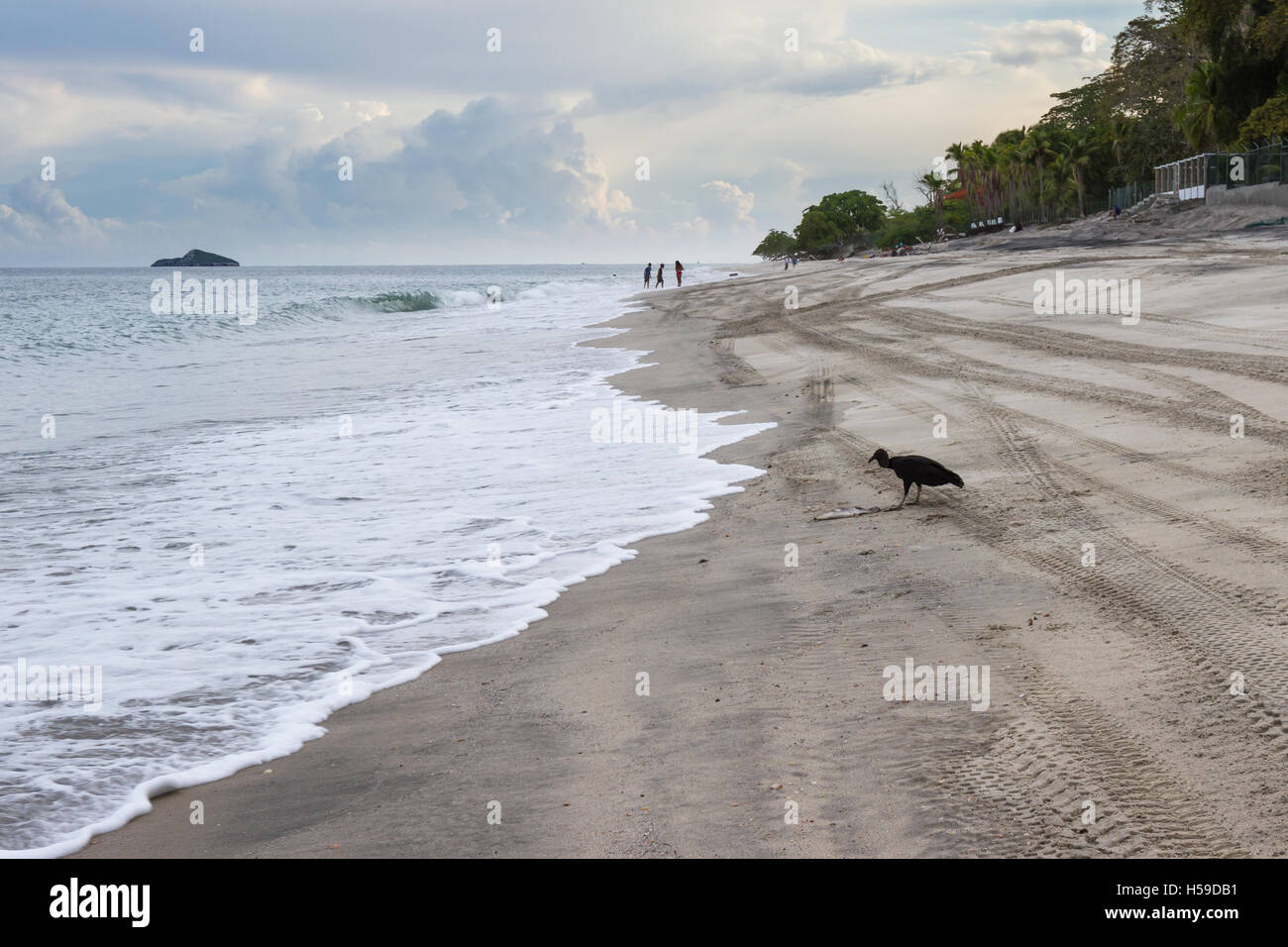 Santa Clara, Panama- June 10: Tranquil beach scene in the pacific coast ...