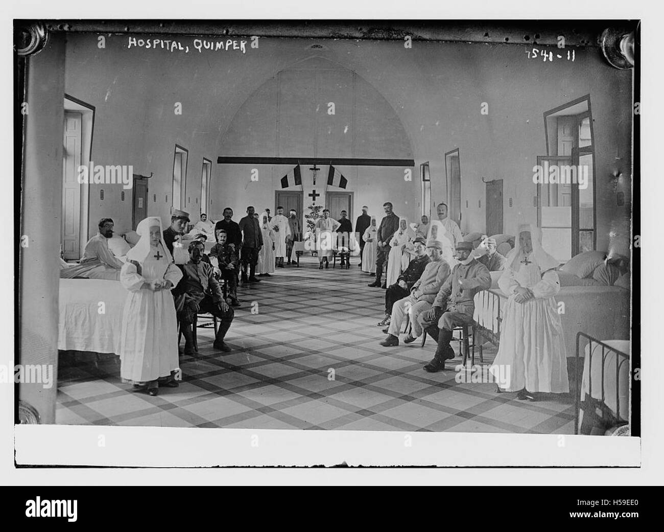 Photograph depicting a hospital setting, capturing medical staff ...