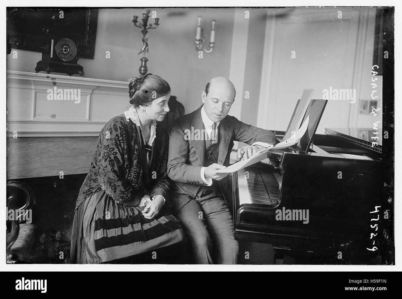 Pablo Casals, a renowned Catalan cellist, and his wife are captured in ...