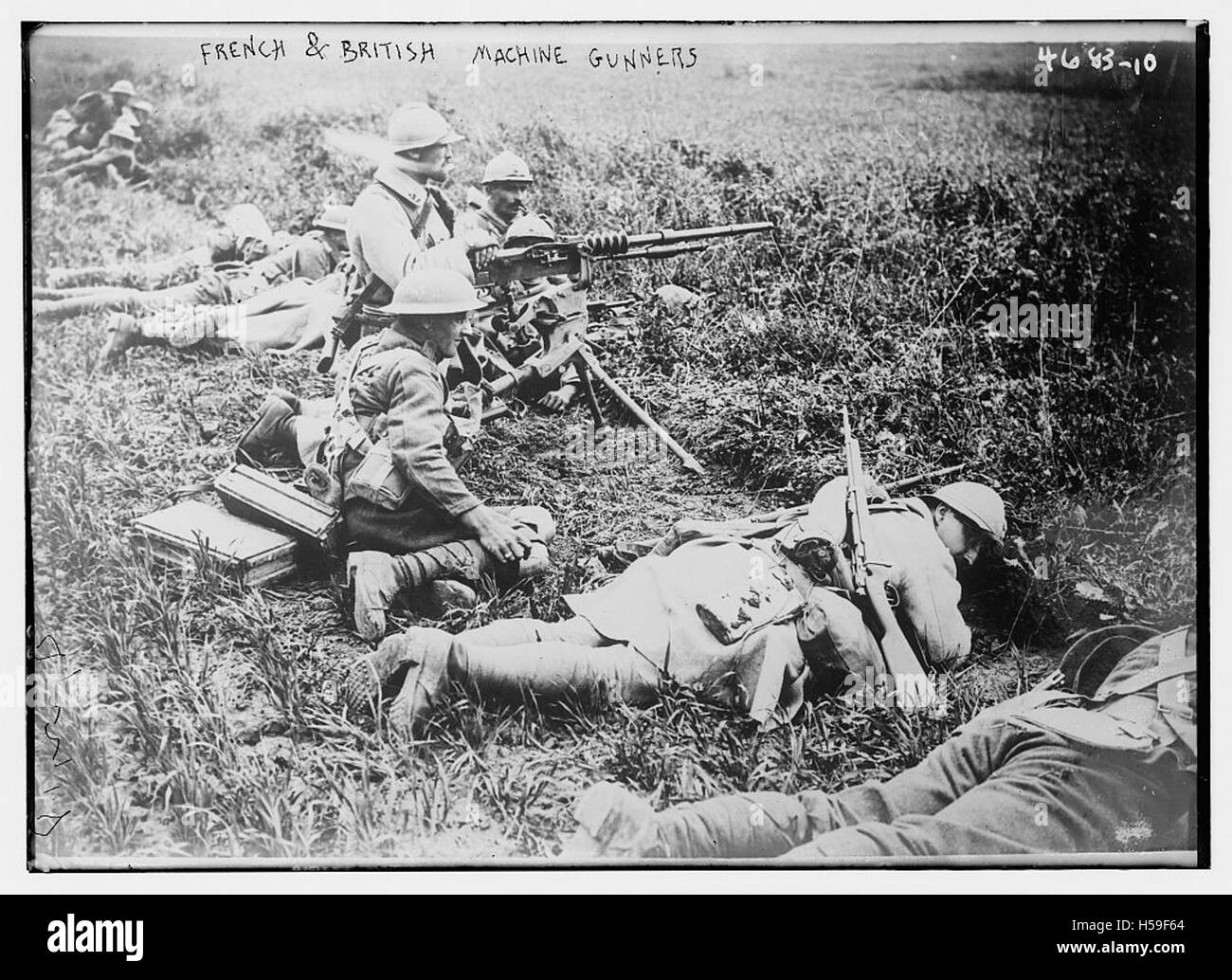 A historical reference to machine guns used by both French and British ...