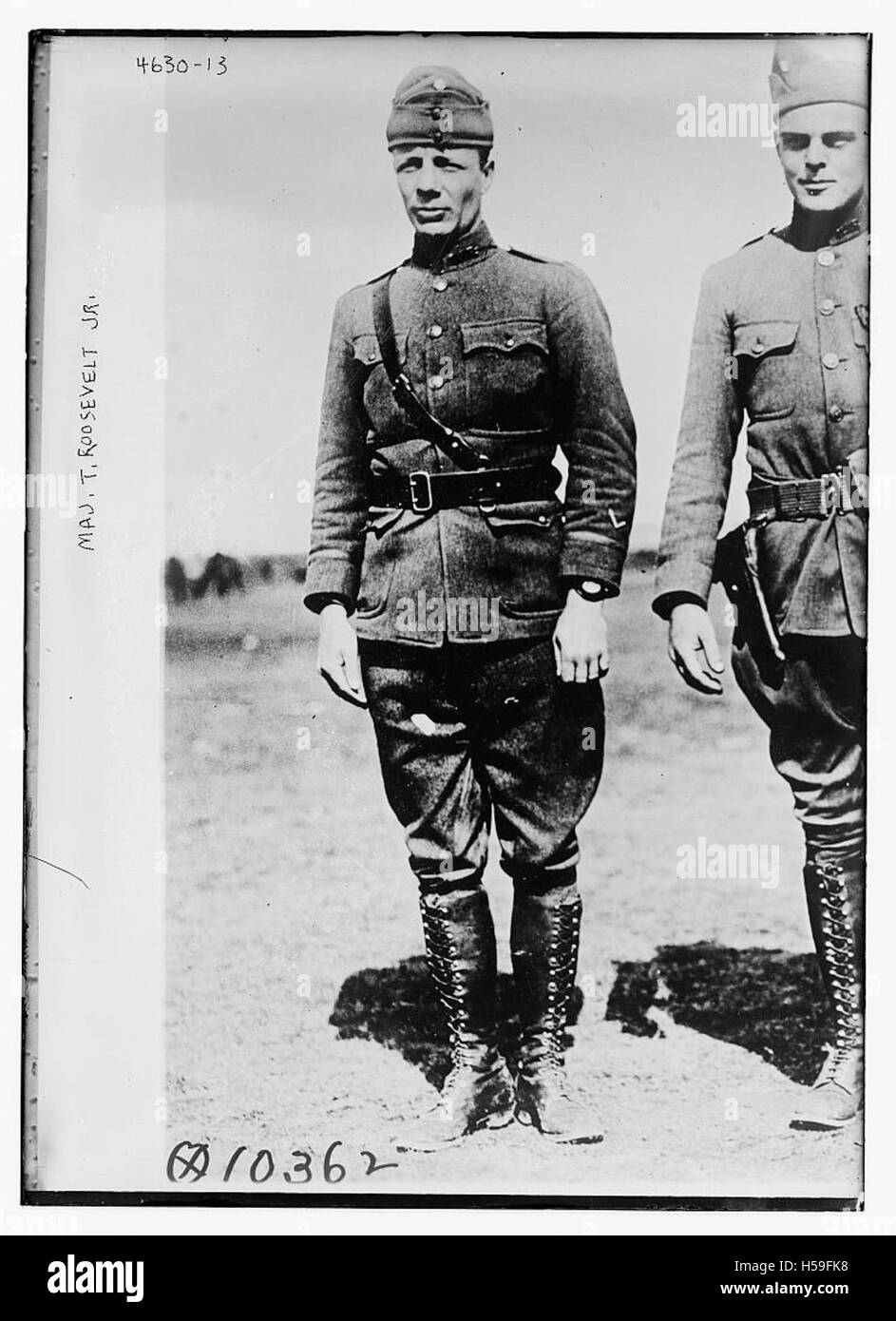 A portrait of Major Theodore Roosevelt, an American military figure and ...