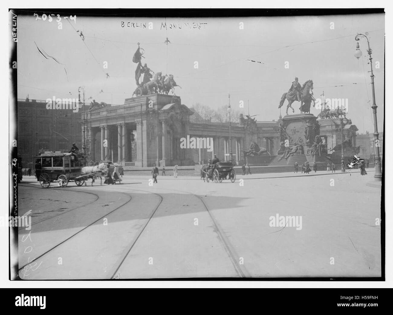 A photograph of the Brandenburg Gate in Berlin, though the title is cut ...