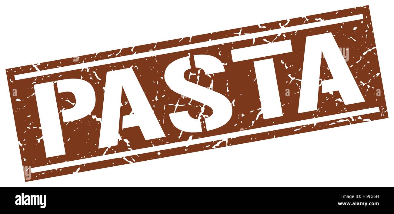 pasta square grunge stamp Stock Vector Image & Art - Alamy