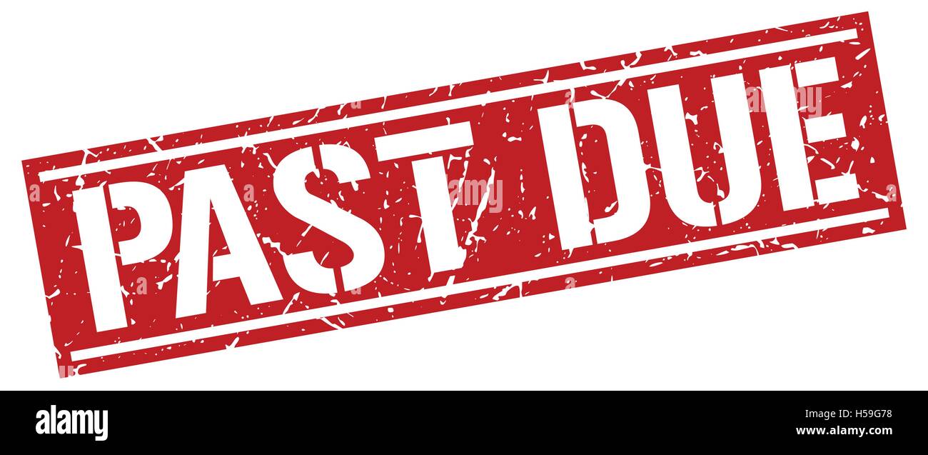 past due square grunge stamp Stock Vector Image & Art - Alamy