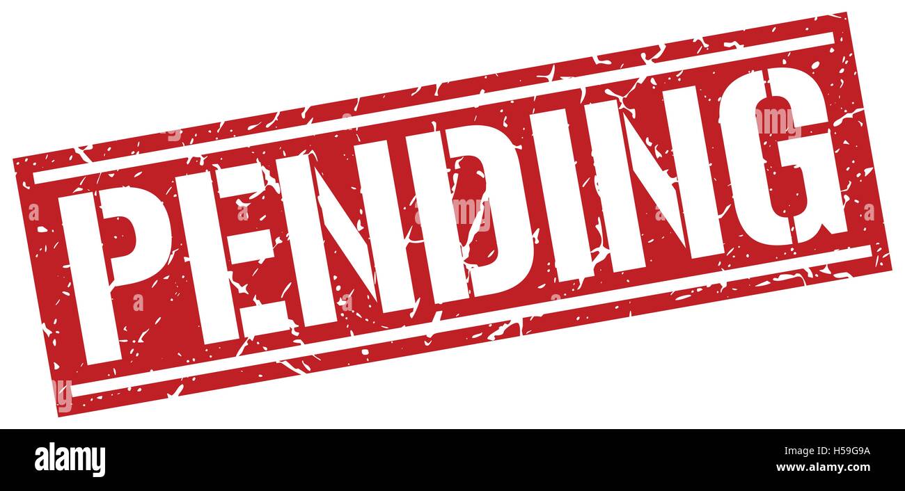 pending square grunge stamp Stock Vector Image & Art - Alamy