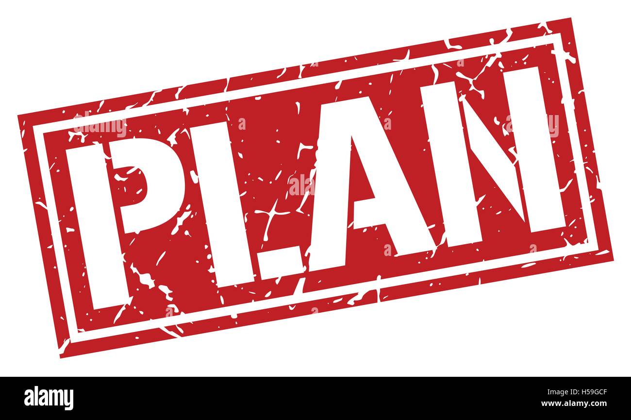 Plan square stamp grunge Stock Vector Images - Alamy