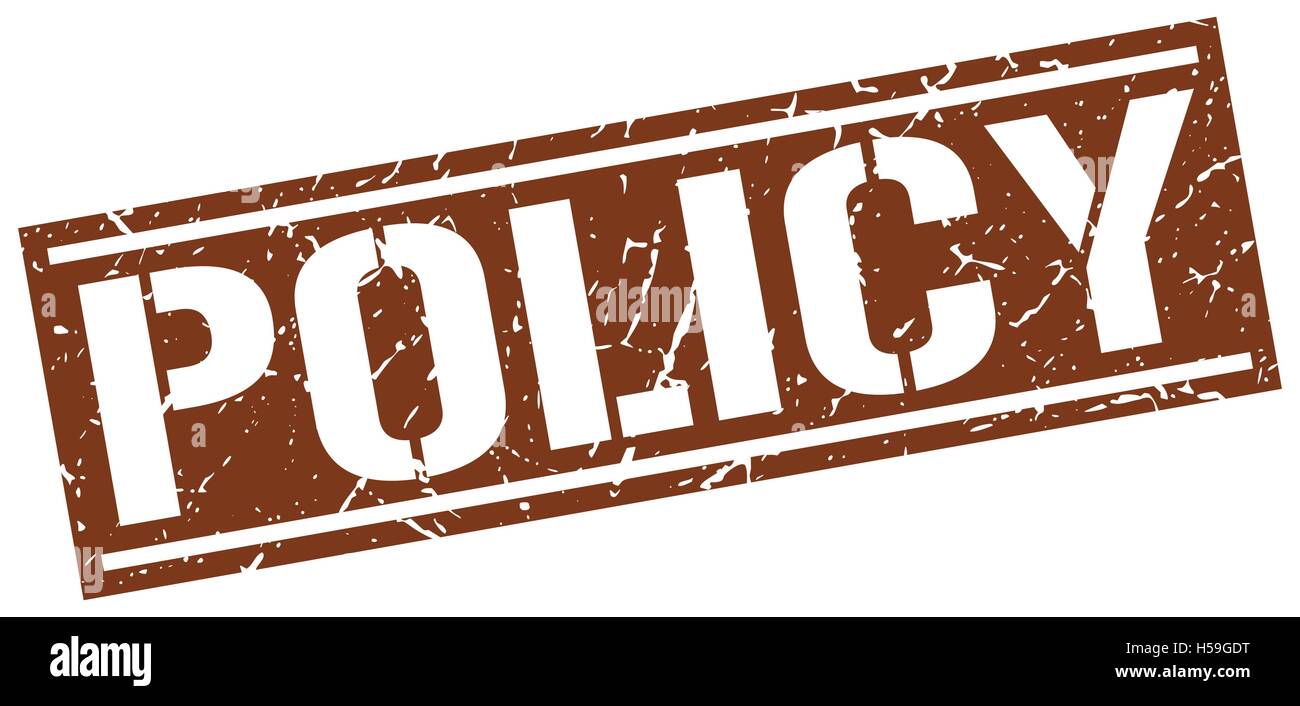 policy square grunge stamp Stock Vector Image & Art - Alamy