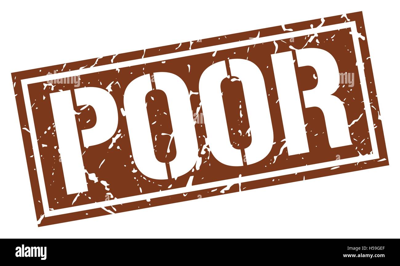 poor square grunge stamp Stock Vector Image & Art - Alamy