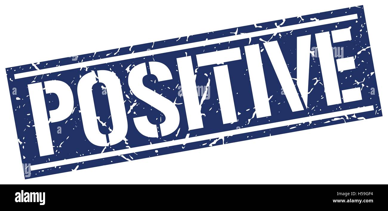 positive square grunge stamp Stock Vector Image & Art - Alamy