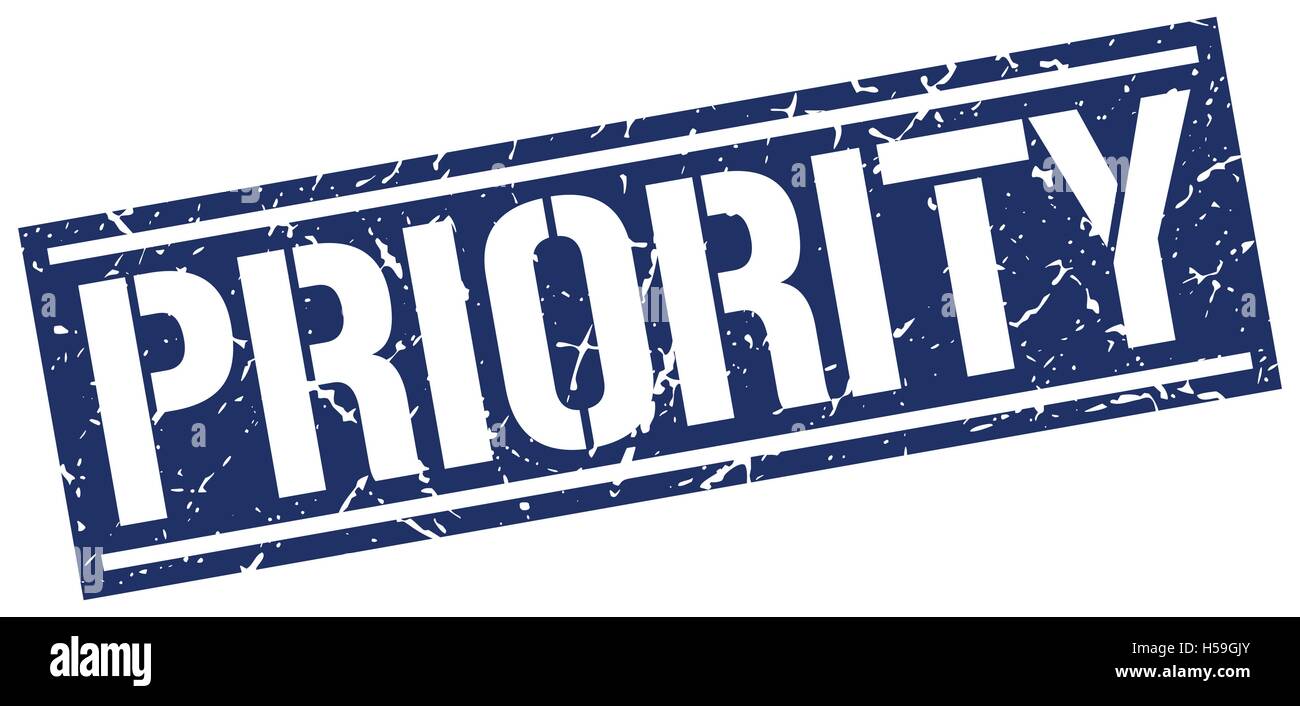 priority square grunge stamp Stock Vector Image & Art - Alamy