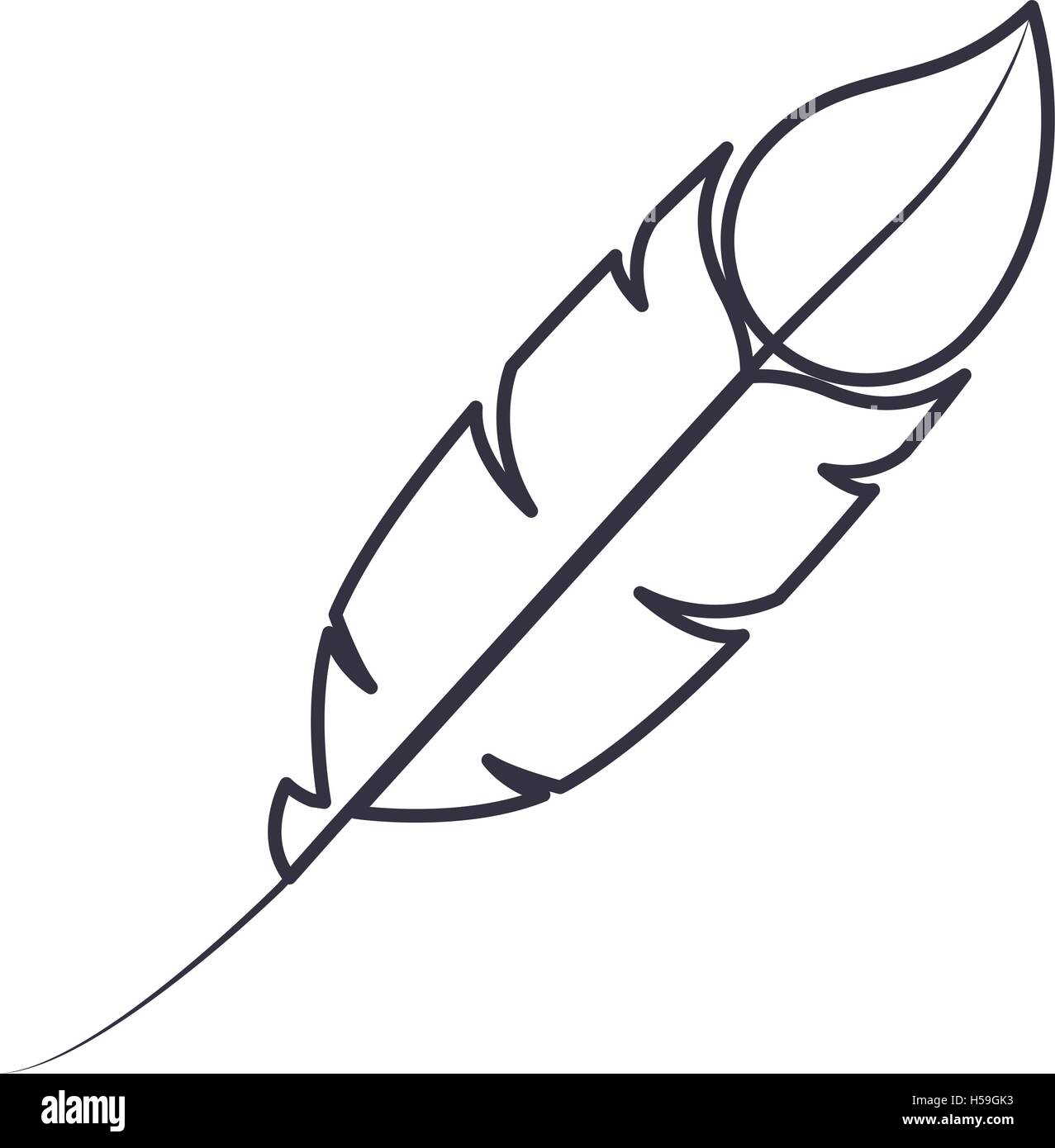 Isolated feather plume design Stock Vector Image & Art - Alamy