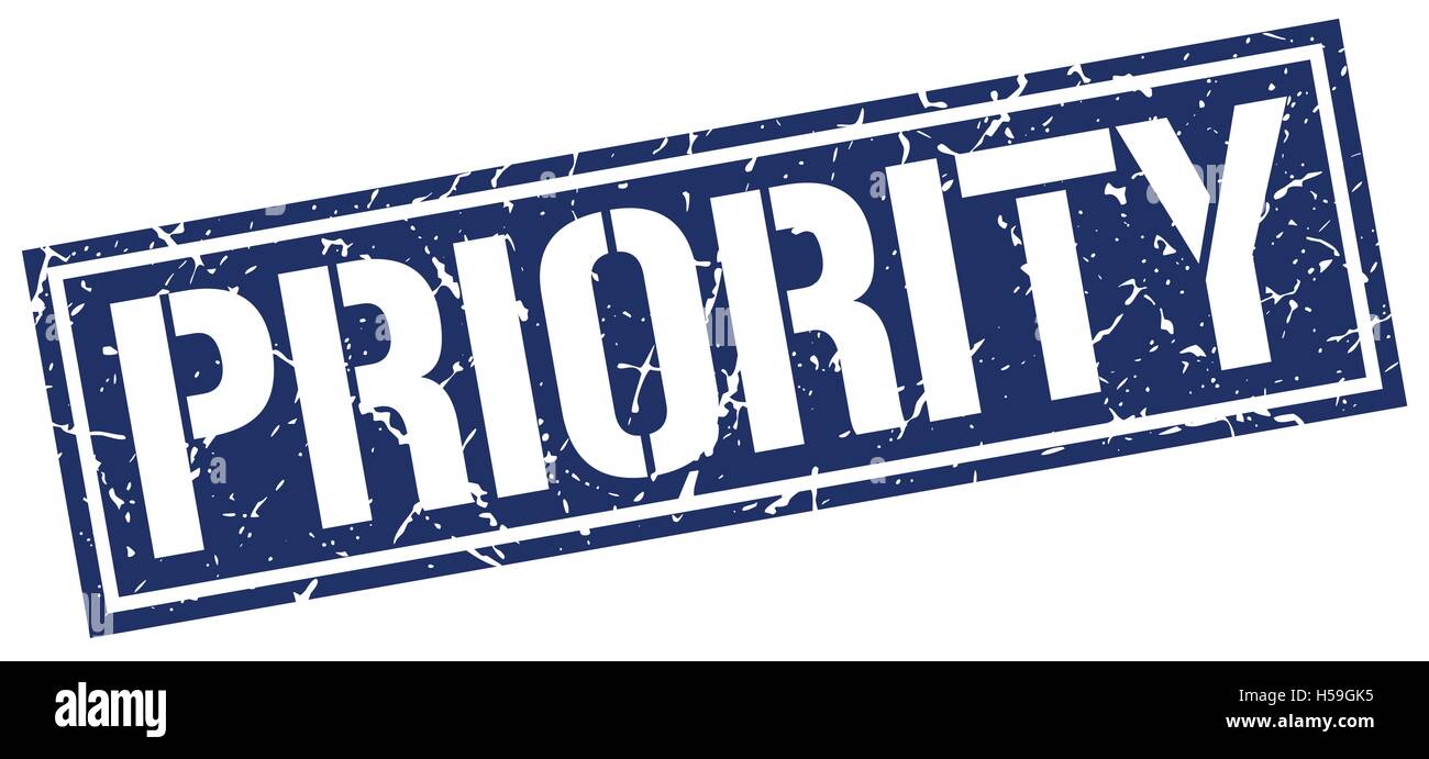 priority square grunge stamp Stock Vector Image & Art - Alamy