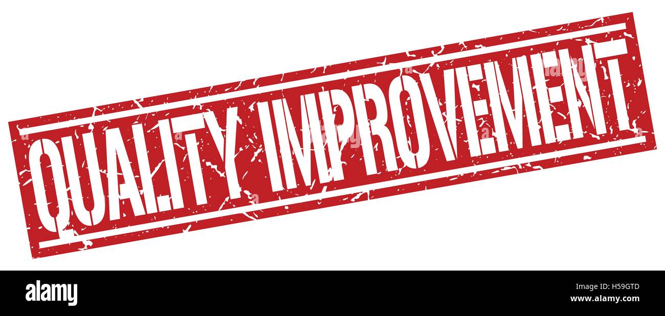 quality improvement square grunge stamp Stock Vector Image & Art - Alamy
