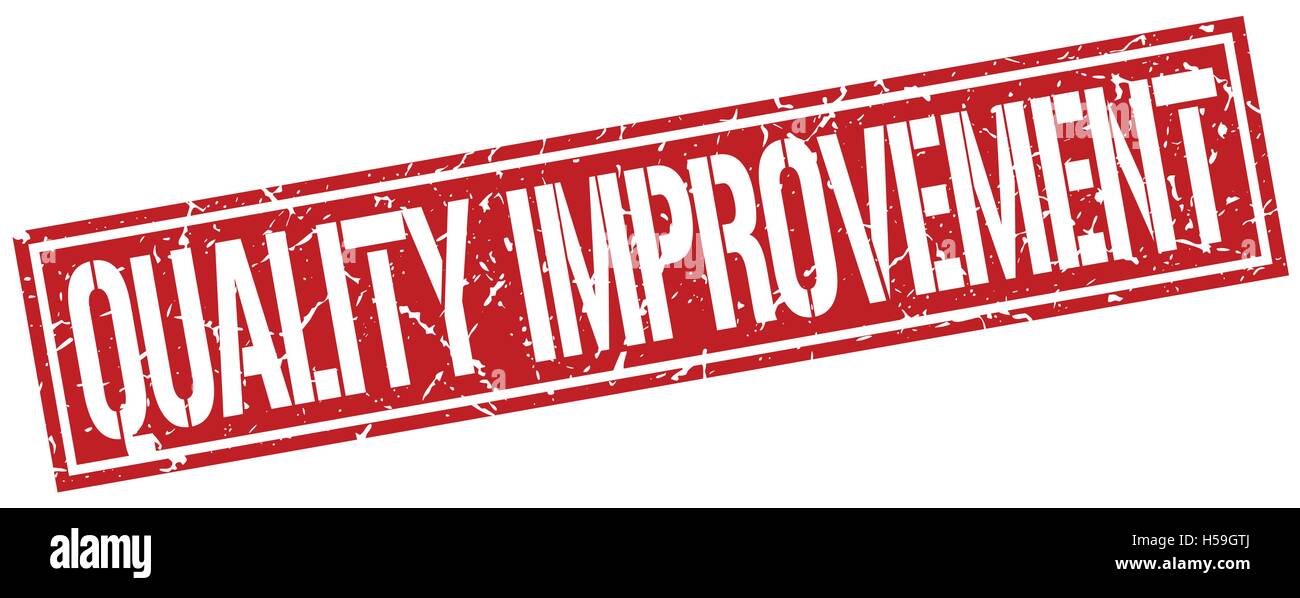quality improvement square grunge stamp Stock Vector Image & Art - Alamy