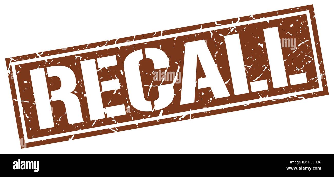 recall square grunge stamp Stock Vector Image & Art - Alamy