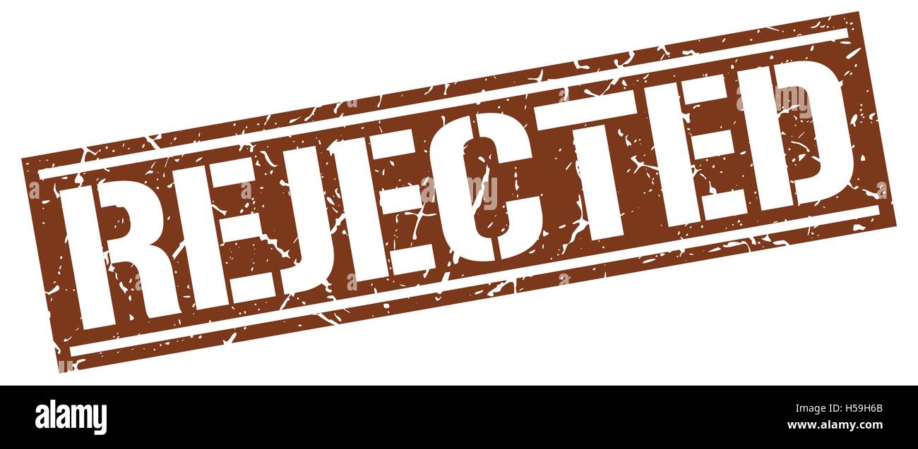 rejected square grunge stamp Stock Vector Image & Art - Alamy