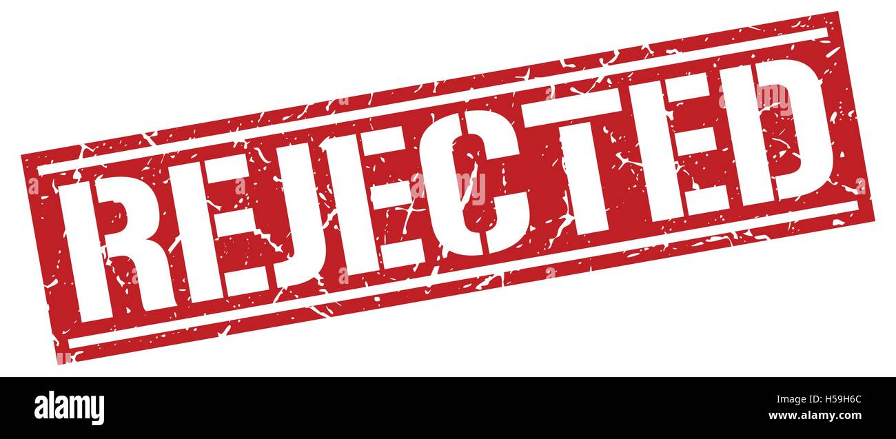 rejected square grunge stamp Stock Vector Image & Art - Alamy