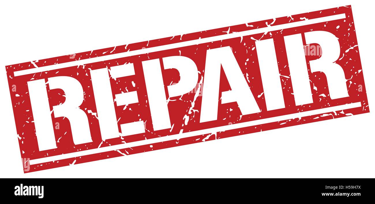repair square grunge stamp Stock Vector Image & Art - Alamy