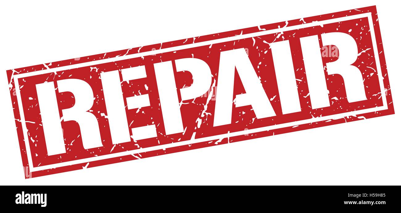 repair square grunge stamp Stock Vector Image & Art - Alamy