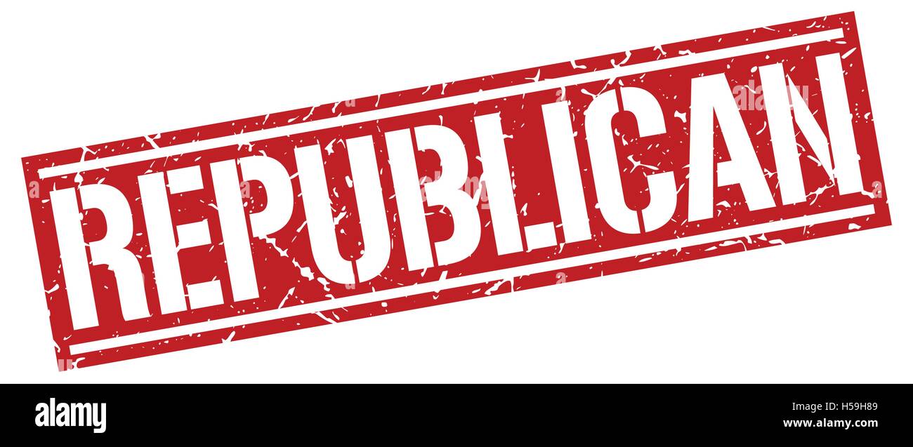 republican stamp. republican square grunge sign. republican Stock ...