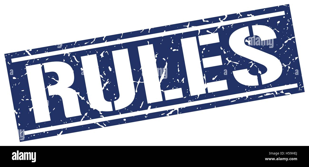 rules square grunge stamp Stock Vector Image & Art - Alamy