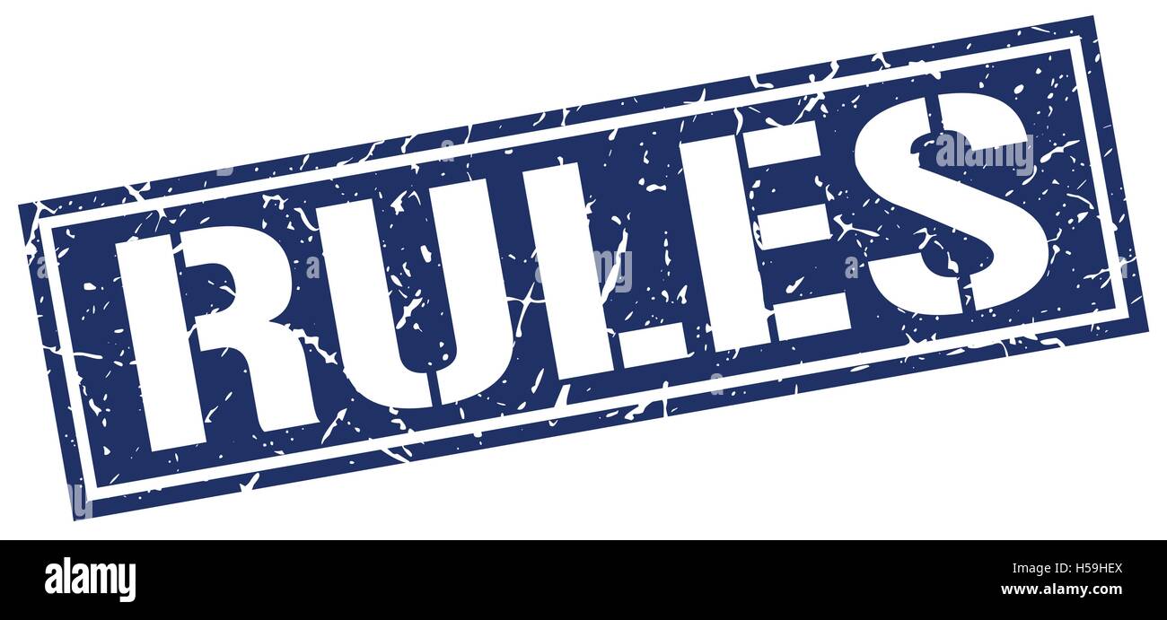 rules square grunge stamp Stock Vector Image & Art - Alamy