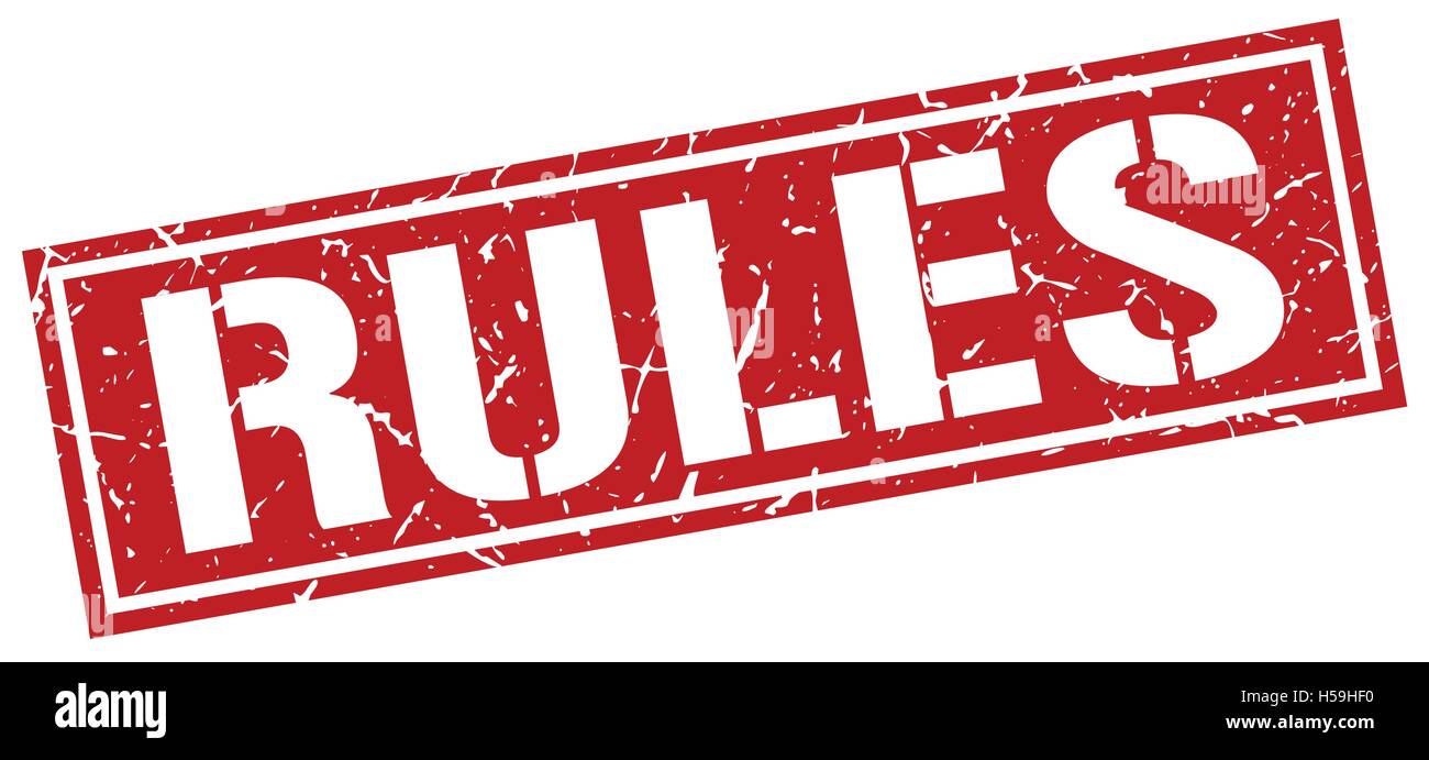 rules square grunge stamp Stock Vector Image & Art - Alamy