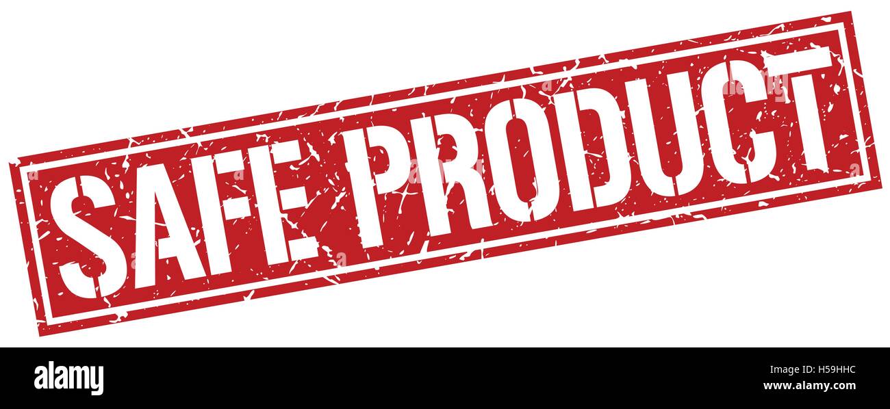 safe product square grunge stamp Stock Vector Image & Art - Alamy