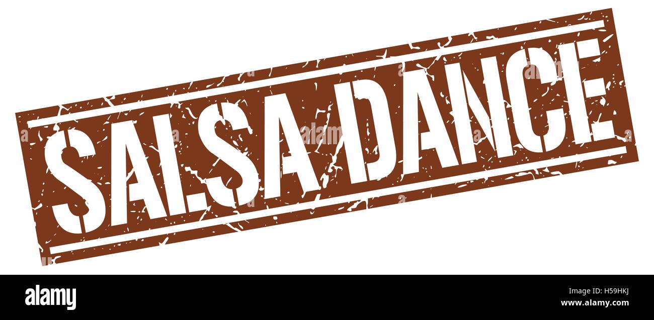 salsa dance square grunge stamp Stock Vector Image & Art - Alamy