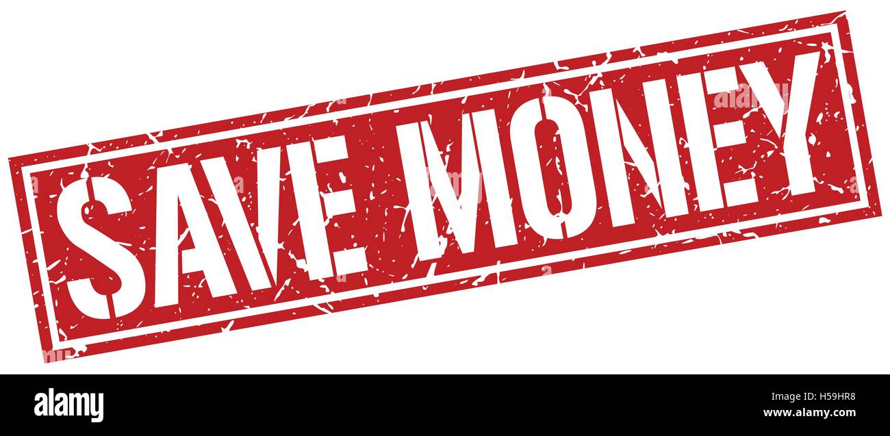 save money square grunge stamp Stock Vector Image & Art - Alamy