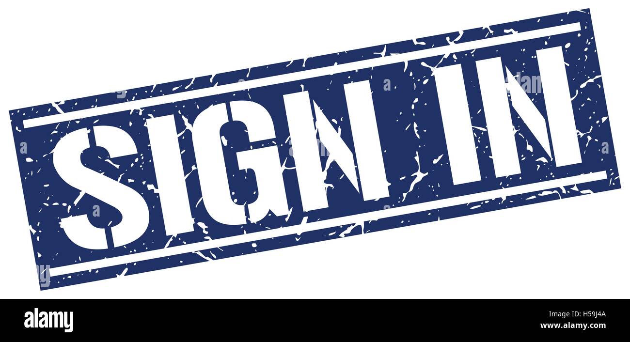 sign in square grunge stamp Stock Vector Image & Art - Alamy