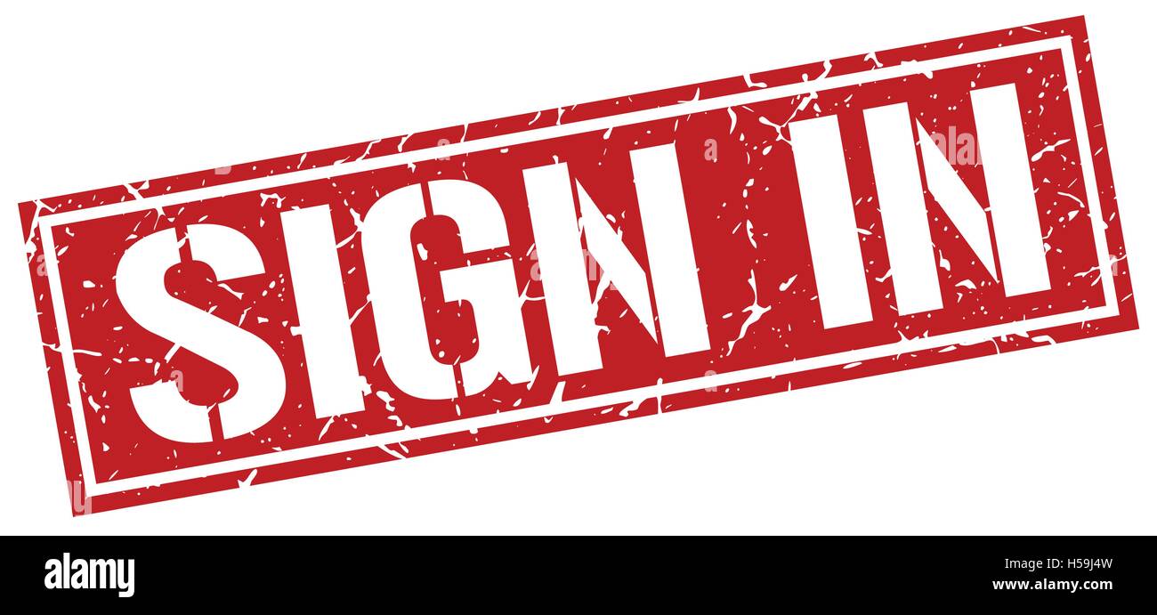 sign in square grunge stamp Stock Vector Image & Art - Alamy
