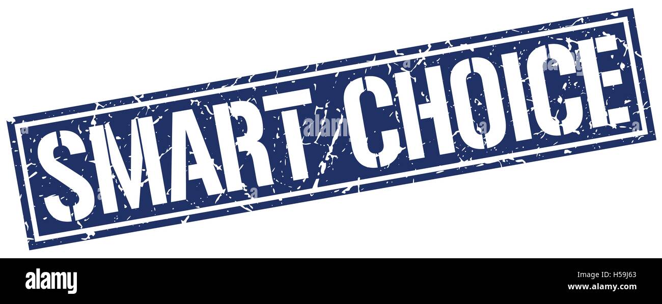 smart choice square grunge stamp Stock Vector Image & Art - Alamy