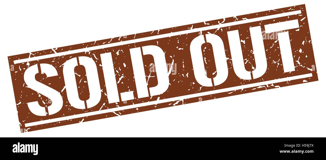 sold out square grunge stamp Stock Vector Image & Art - Alamy