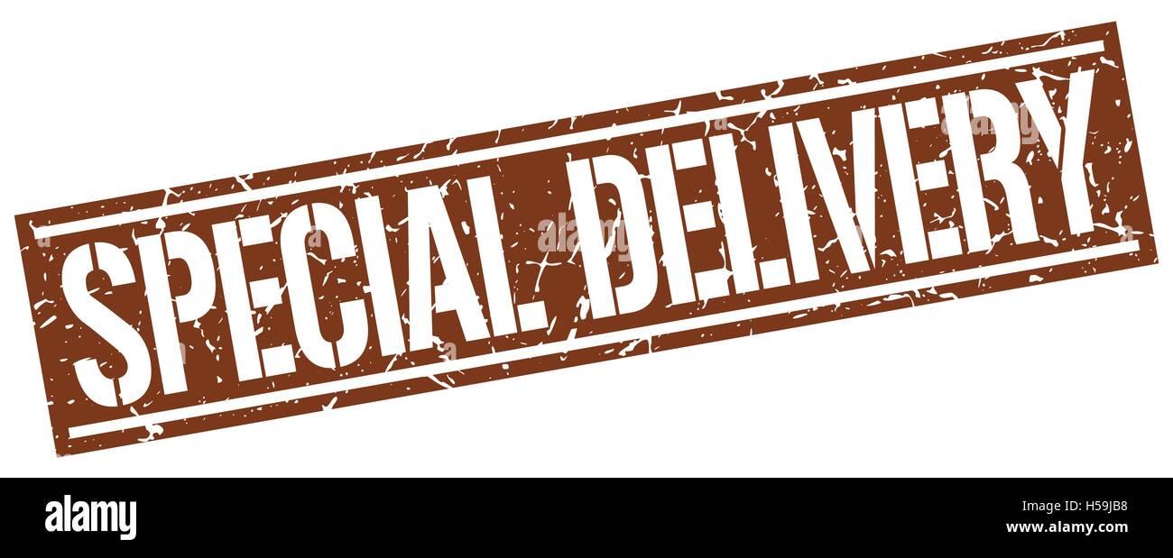 special delivery square grunge stamp Stock Vector Image & Art - Alamy