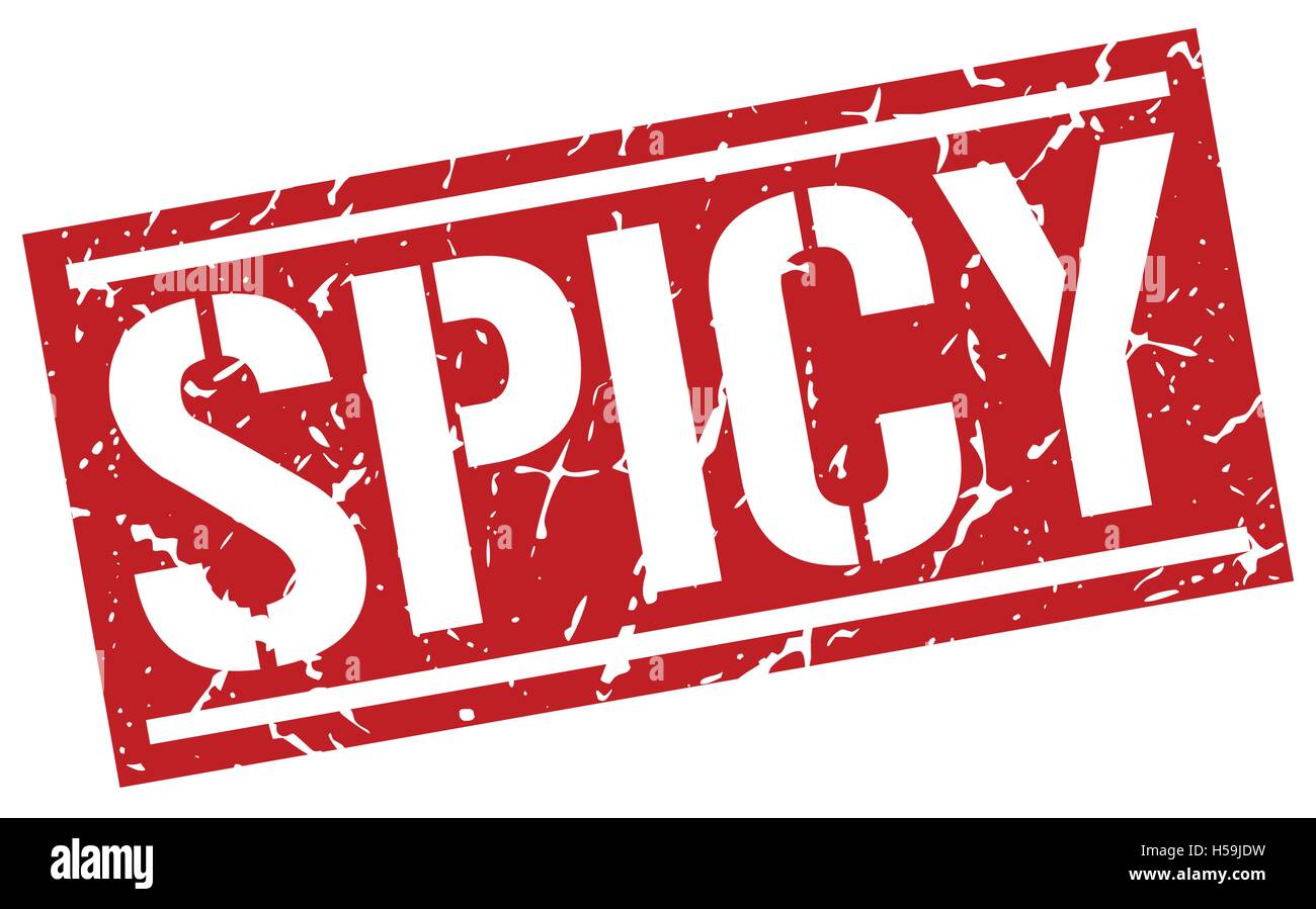 Spicy square stamp grunge hi-res stock photography and images - Alamy