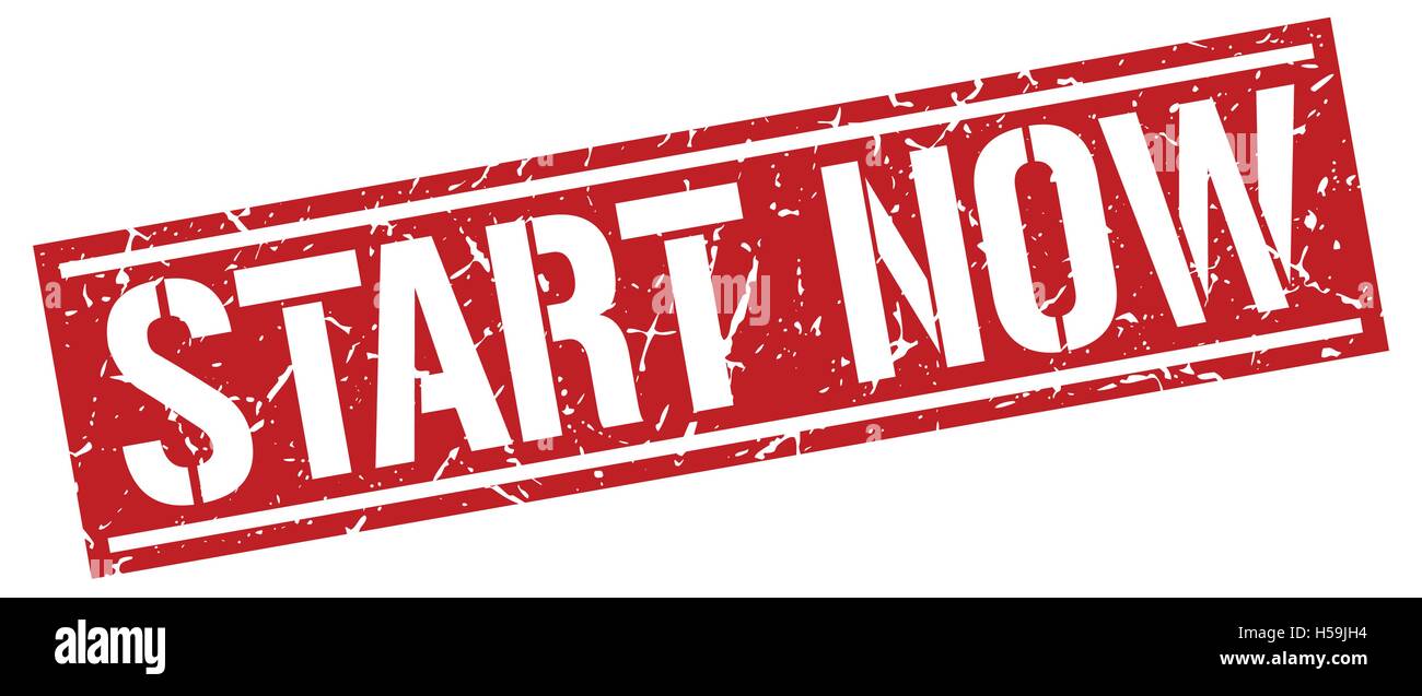 Start stamp square grunge Stock Vector Images - Alamy
