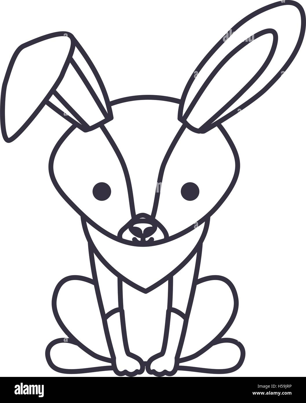 Isolated rabbit cartoon design Stock Vector Image & Art - Alamy