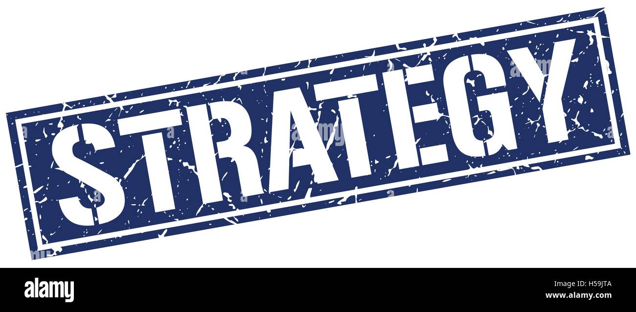 Strategy stamp square grunge hi-res stock photography and images - Alamy