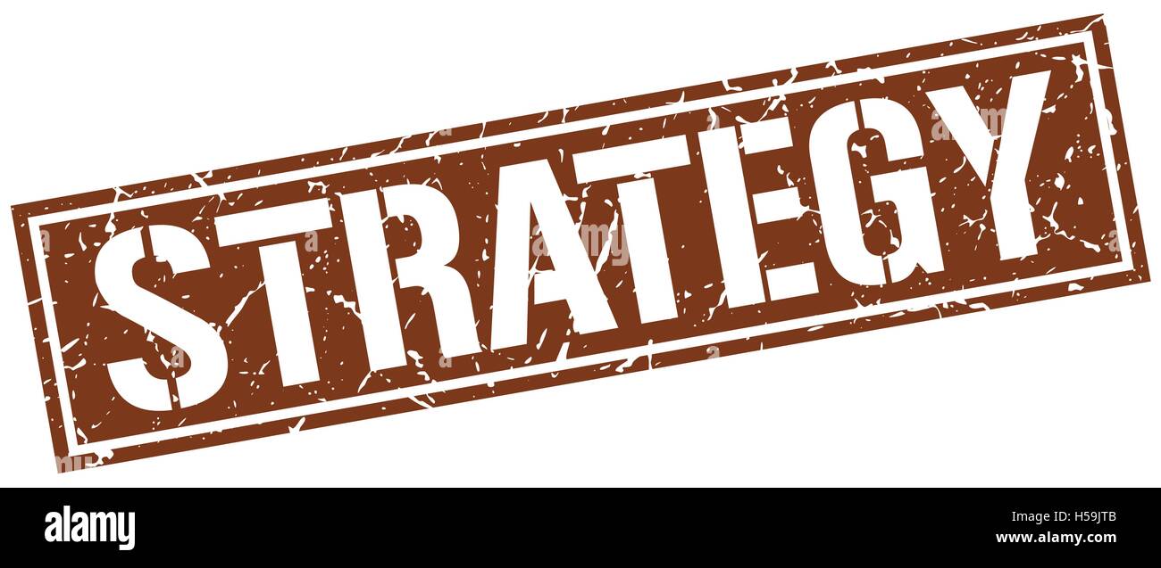 strategy square grunge stamp Stock Vector Image & Art - Alamy