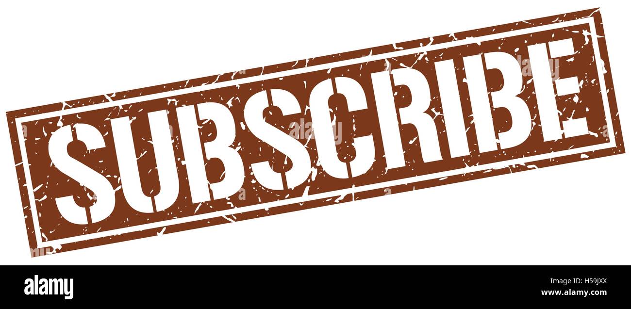 subscribe square grunge stamp Stock Vector Image & Art - Alamy