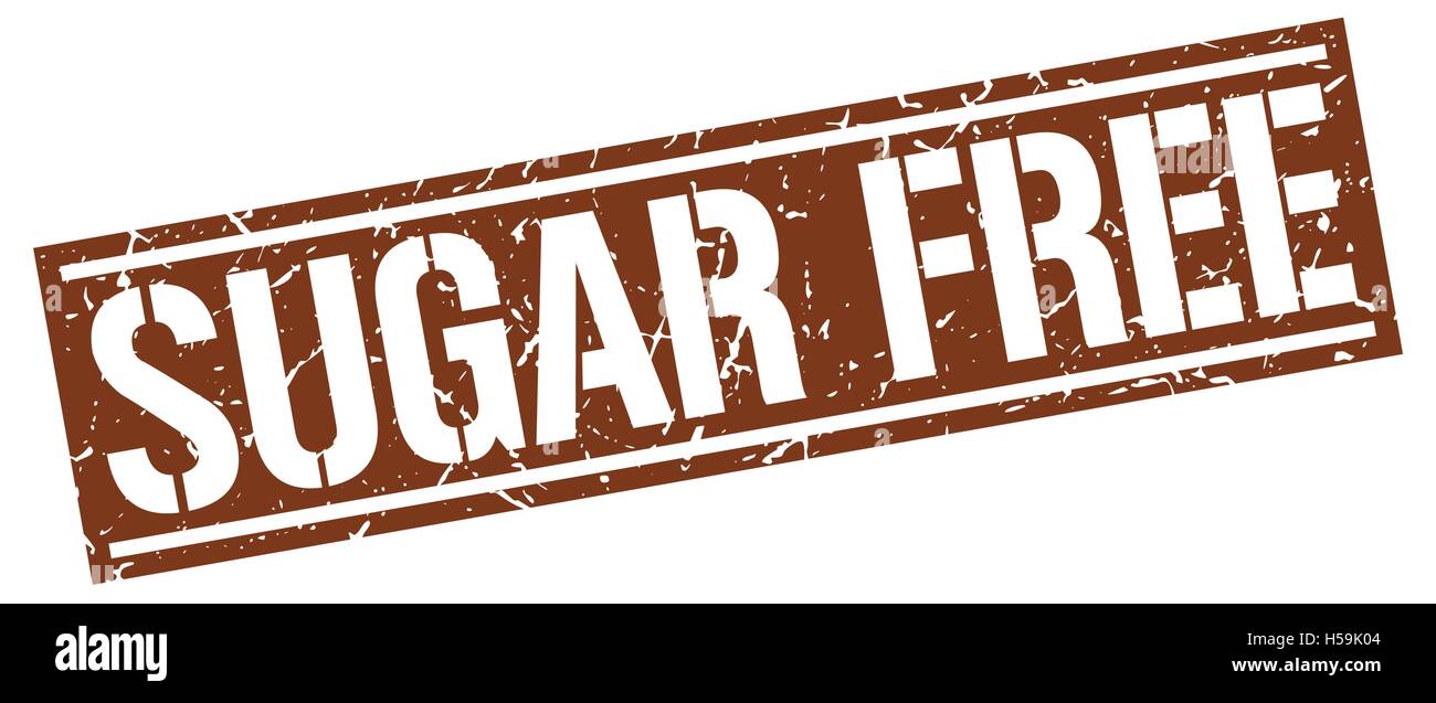sugar free stamp. sugar free square grunge sign. sugar free Stock ...