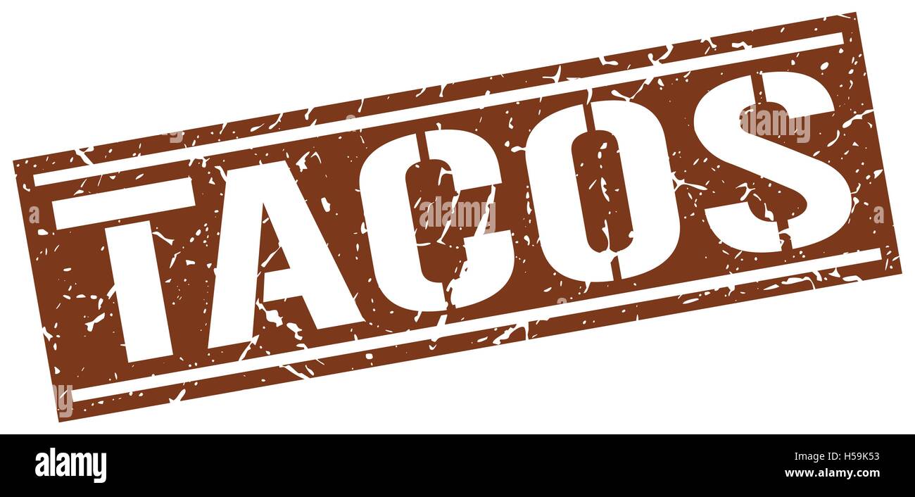 tacos stamp. tacos square grunge sign. tacos Stock Vector Image & Art ...